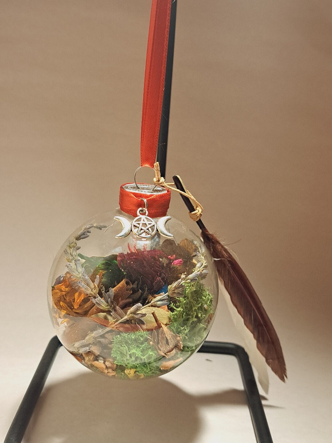 Customizable 3" Witch's Ball Glass Hanging Decoration/spell Ball - Home ...