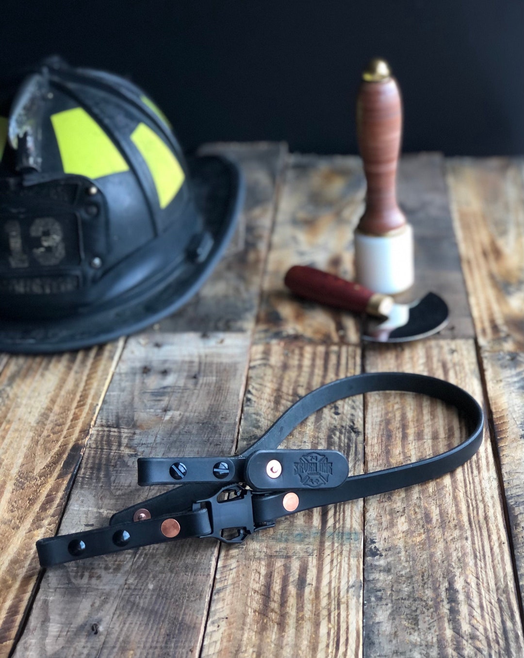 Firefighter Leather Helmet Chin Strap - Etsy