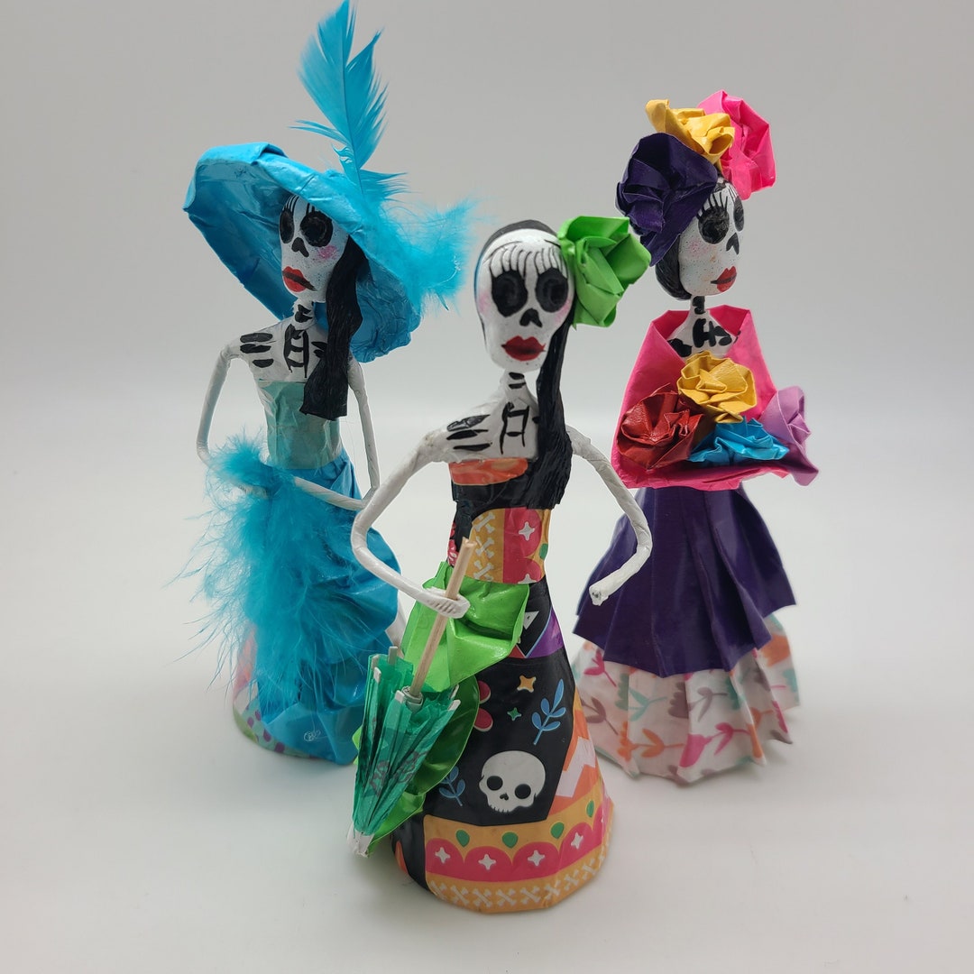 Catrina Figures, Handcrafted Folk Art - Etsy