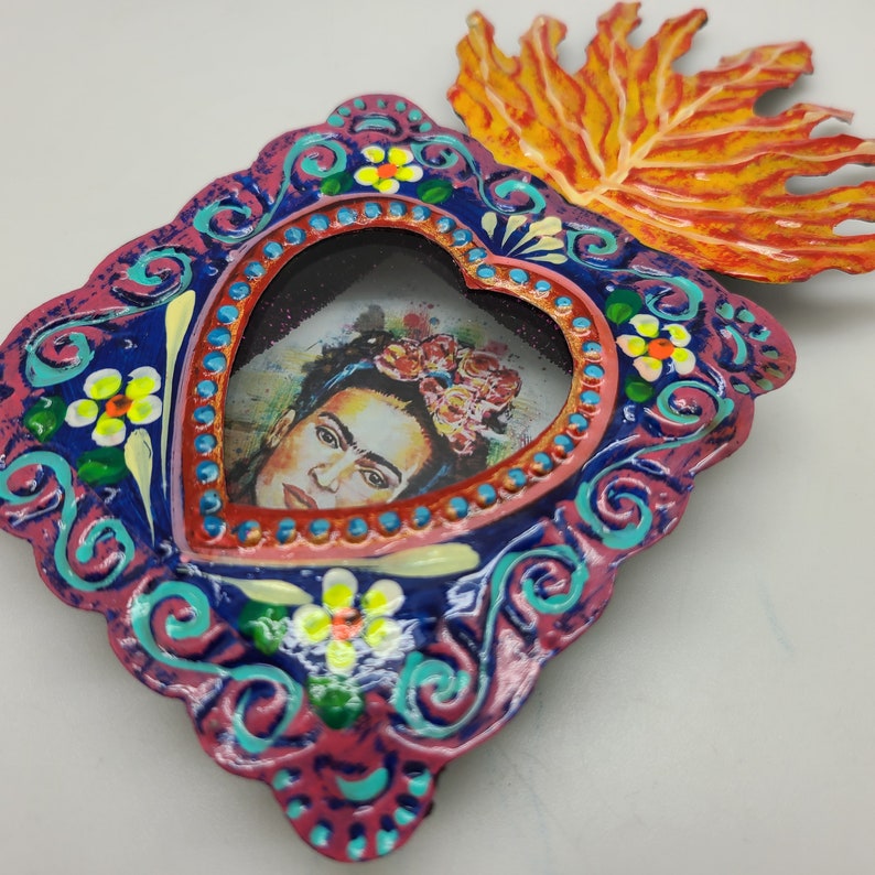 Frida Kahlo Nicho Hand-painted - Etsy