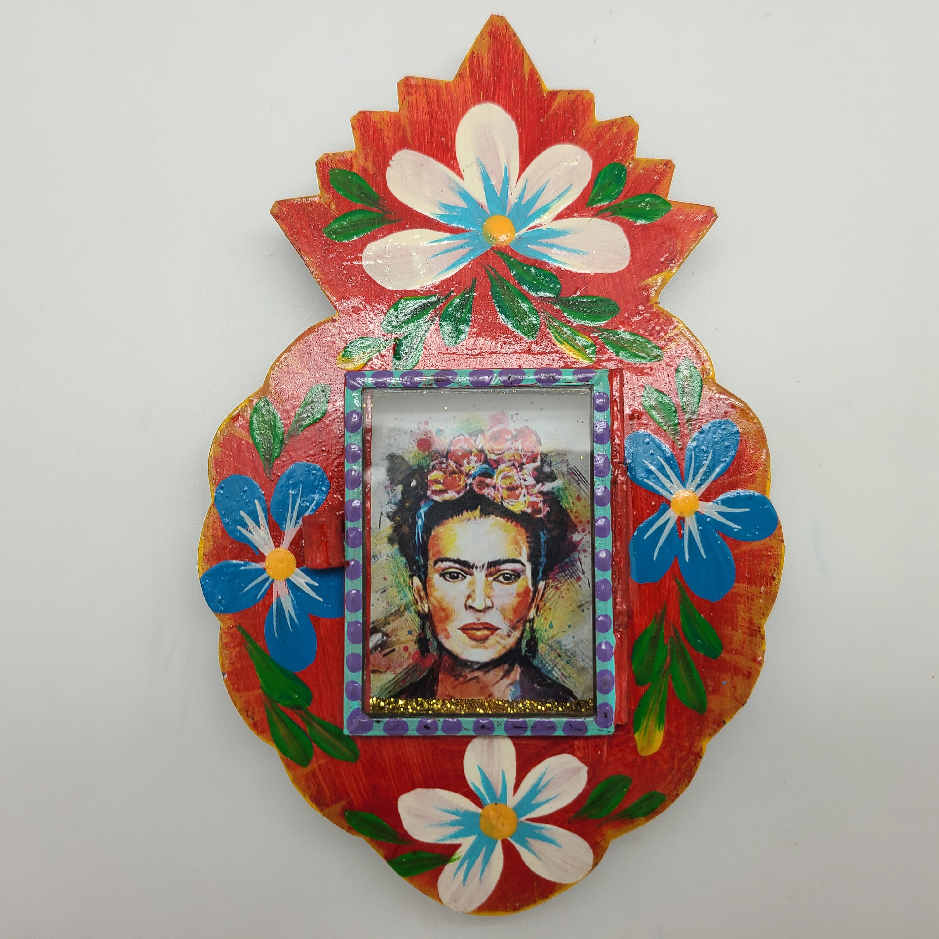 Frida Kahlo Nicho Hand-painted - Etsy