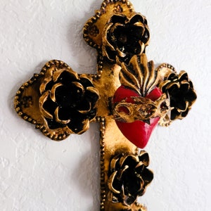 Handmade Rose Tin Cross - Etsy