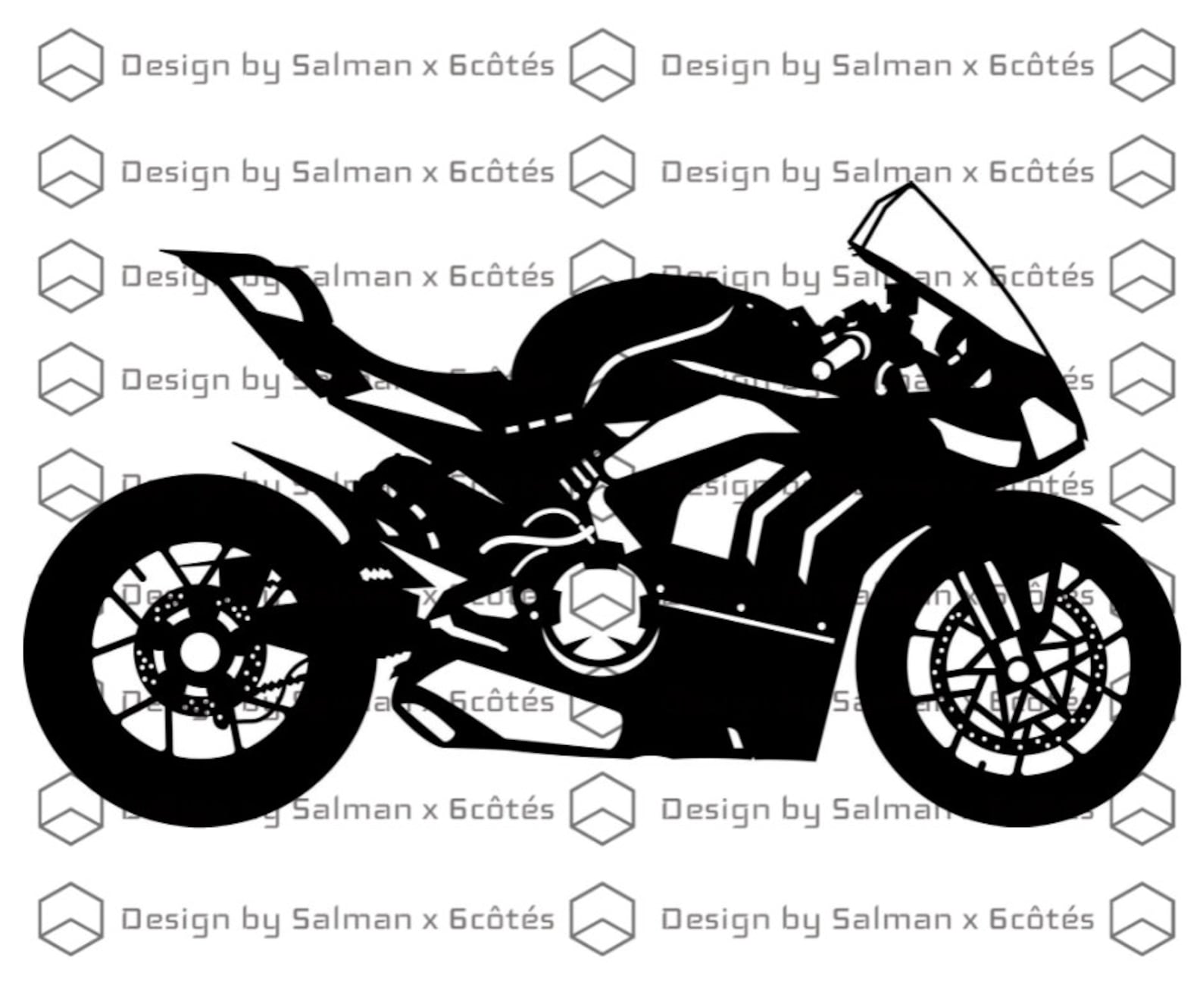 DUCATI V4 Circuit and Road Version Cutfile Svg Dxf Ai Eps - Etsy
