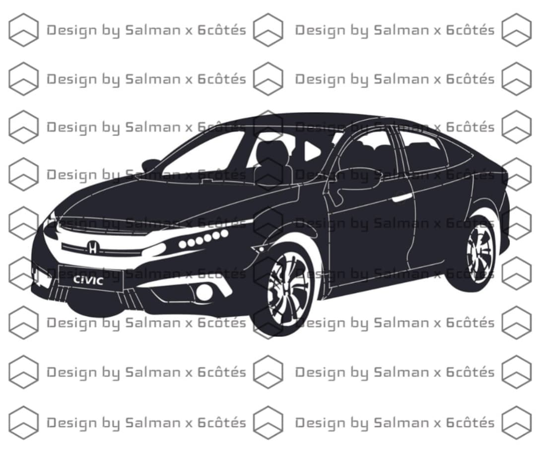 Honda Civic Cutfile CNC Svg Dxf Ai - Etsy Canada