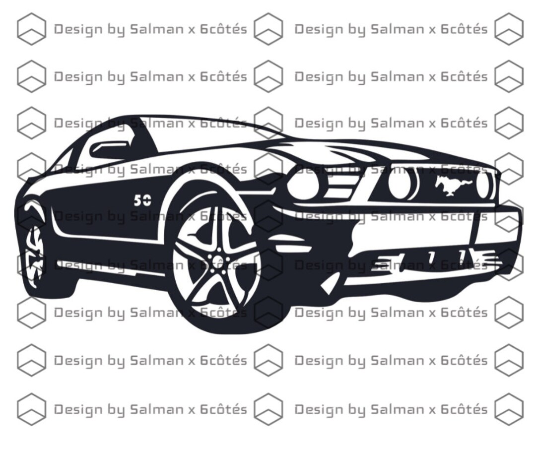 MUSTANG Cutfile Svg Dxf Ai Cdr - Etsy