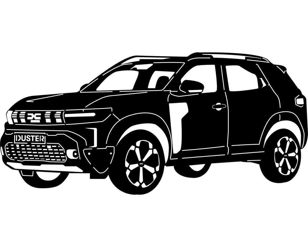 Dacia Duster 2024 Cutfile Svg Dxf Ai - Etsy