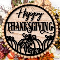 Thanksgiving Turkey Welcome Sign SVG, Thanksgiving Door Hanger SVG ...