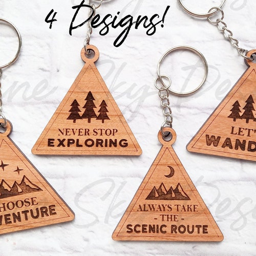 Glowforge Keychain File Glowforge Keychain SVG Files Laser | Etsy