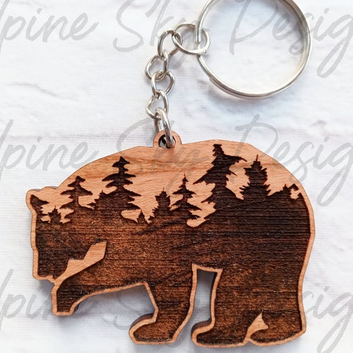 Glowforge Keychain File Glowforge Keychain SVG Files Laser - Etsy
