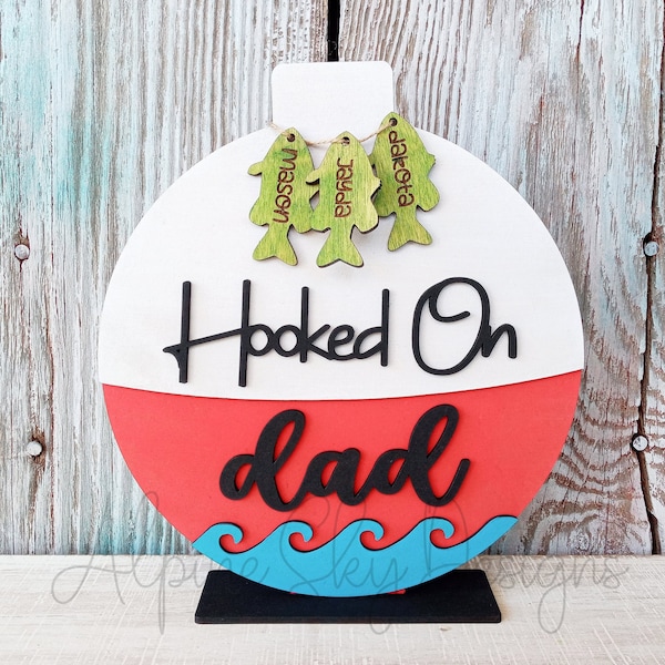 Fishing Fathers Day Bobber Sign - Etsy