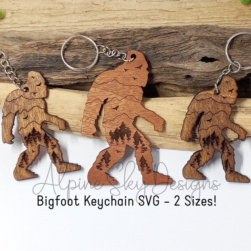Sasquatch Keychain File - Etsy