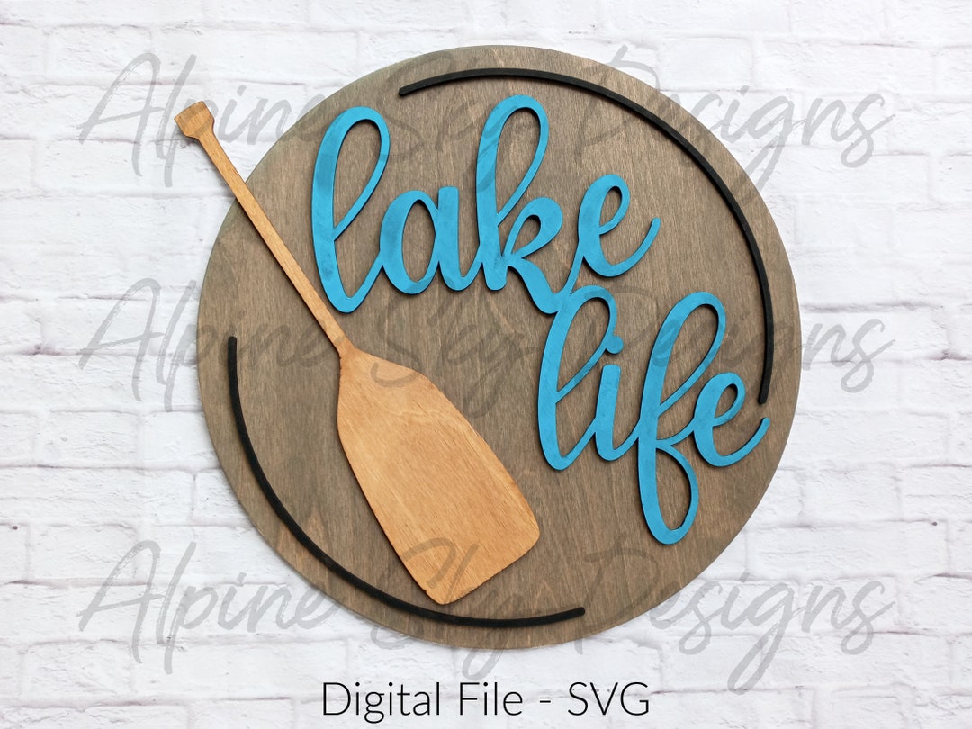 Lake Life Laser File for Glowforge | Lake Life SVG Laser | Glowforge ...