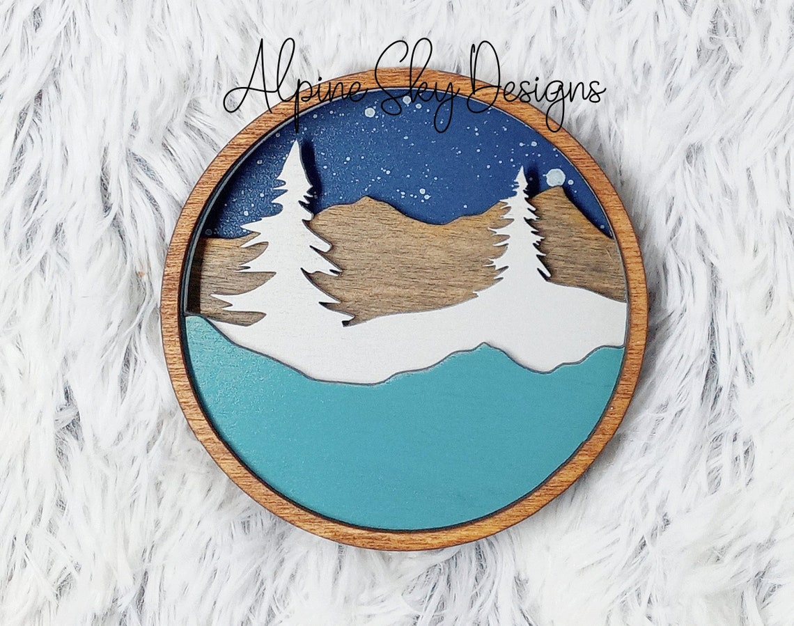 Mountain Sign SVG Mountain SVG Files Layered Mountain SVG - Etsy