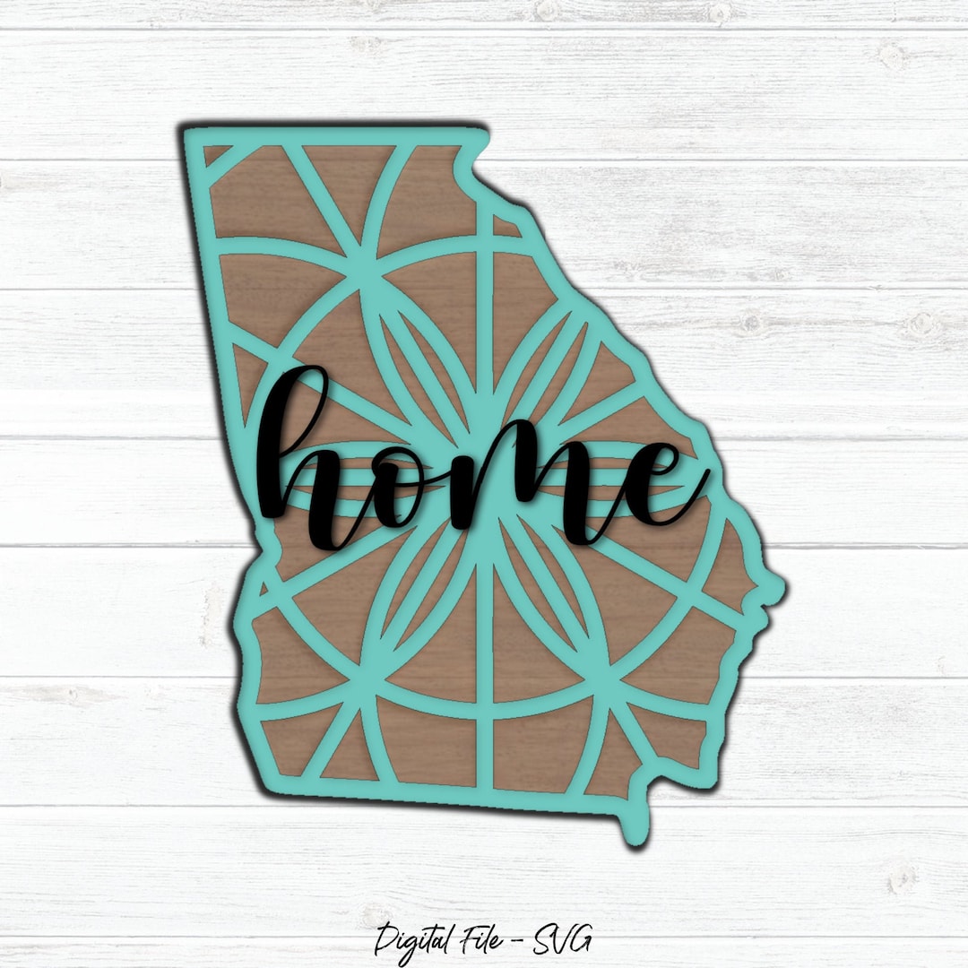 Georgia SVG File | Georgia Mandala Laser File | Georgia Glowforge File ...
