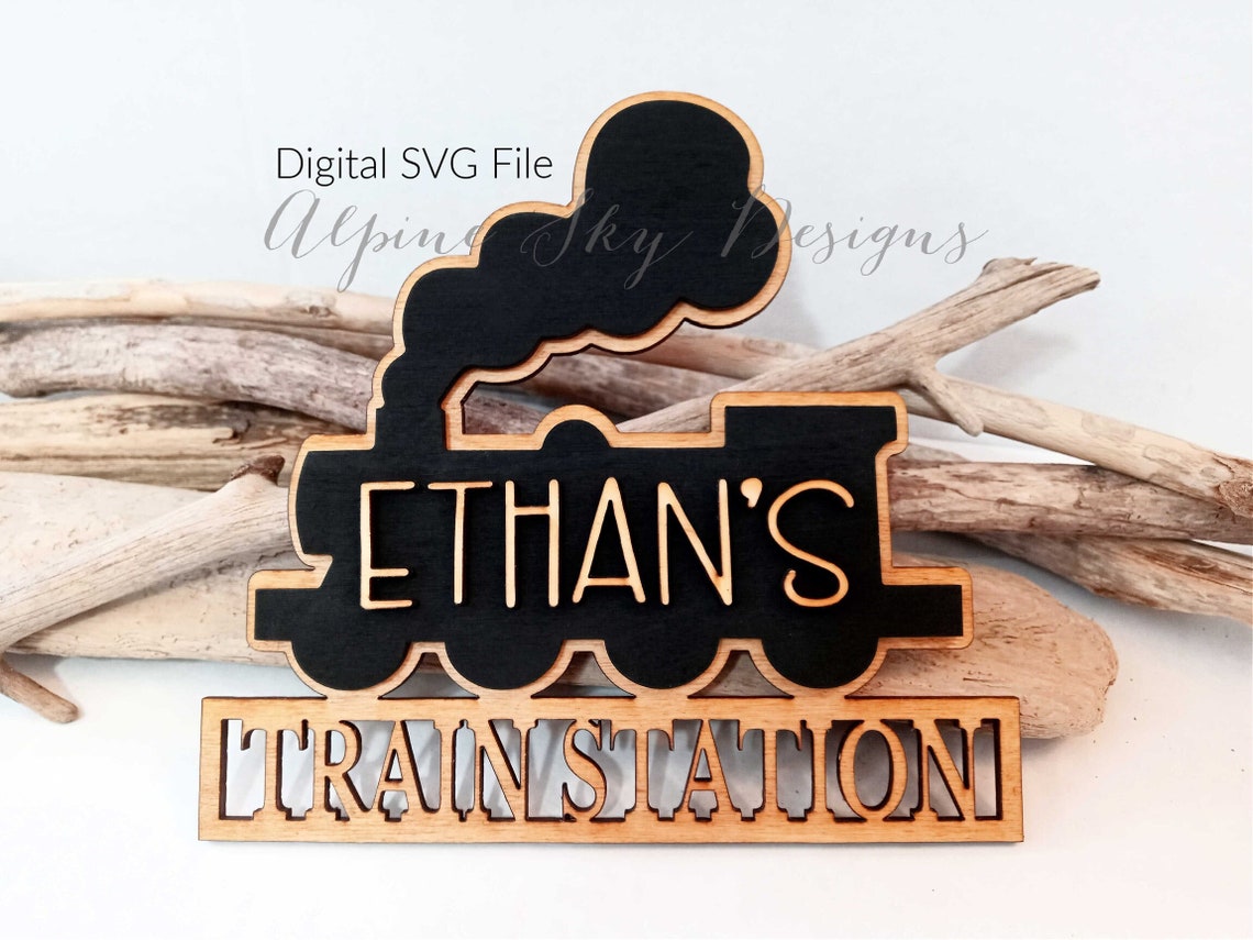 Train Station Sign SVG Train Station SVG Train SVG Train - Etsy
