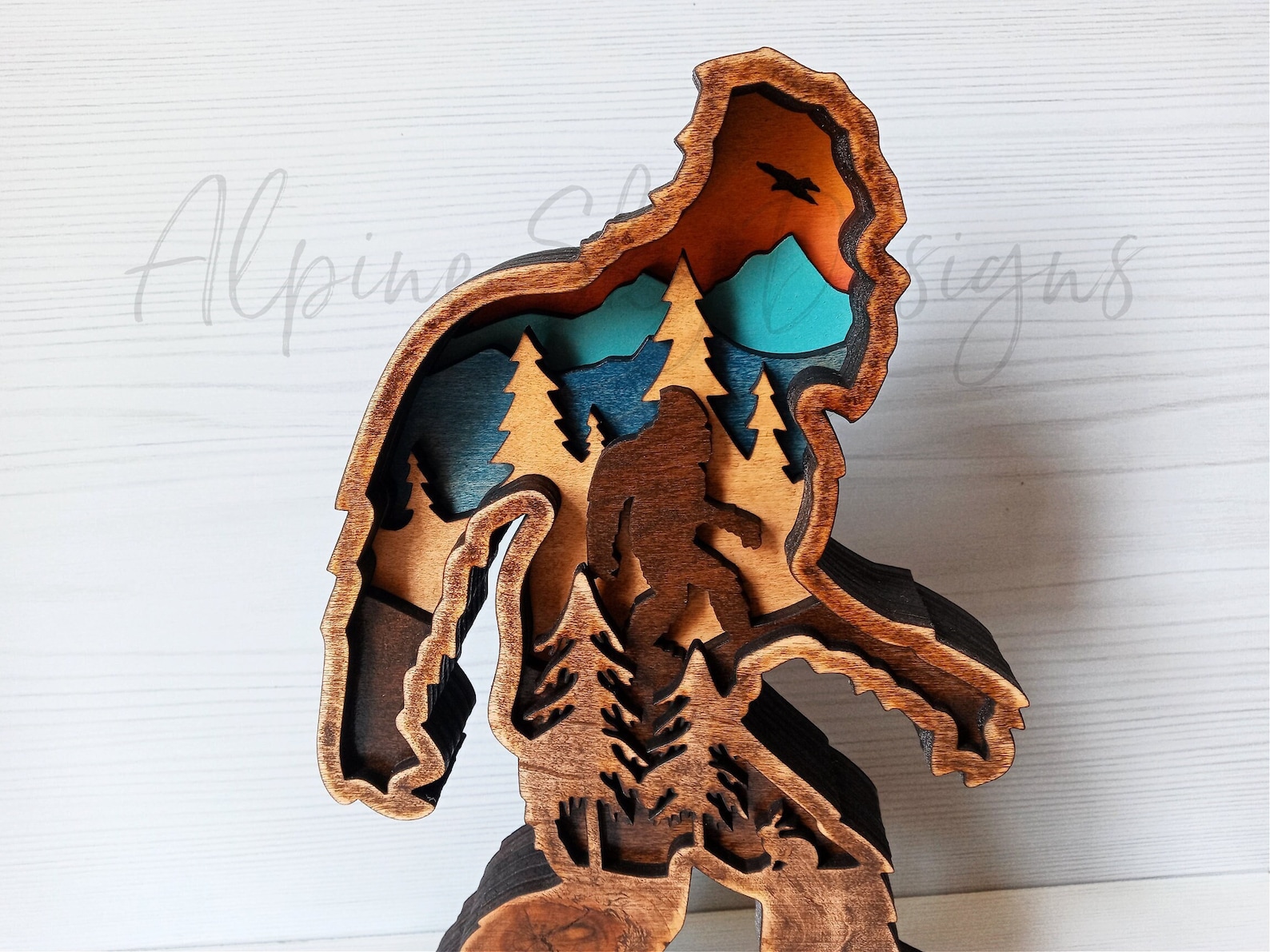 Bigfoot SVG File | Sasquatch SVG File | Layered SVG Files | Glowforge ...