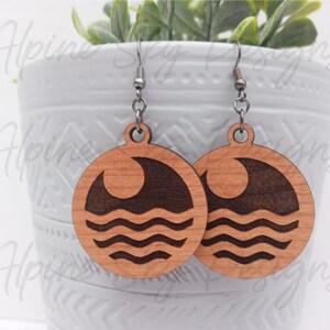 Beach Earring SVG | Ocean Earrings SVG | Wave Earrings SVG Bundle ...