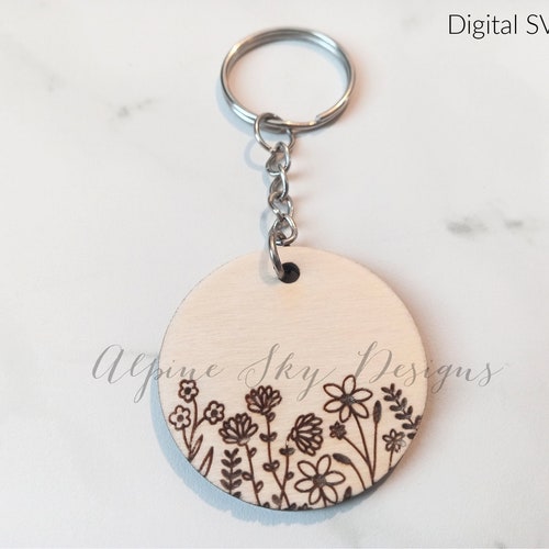 Glowforge Keychain SVG Glowforge Keychain File Laser - Etsy Canada
