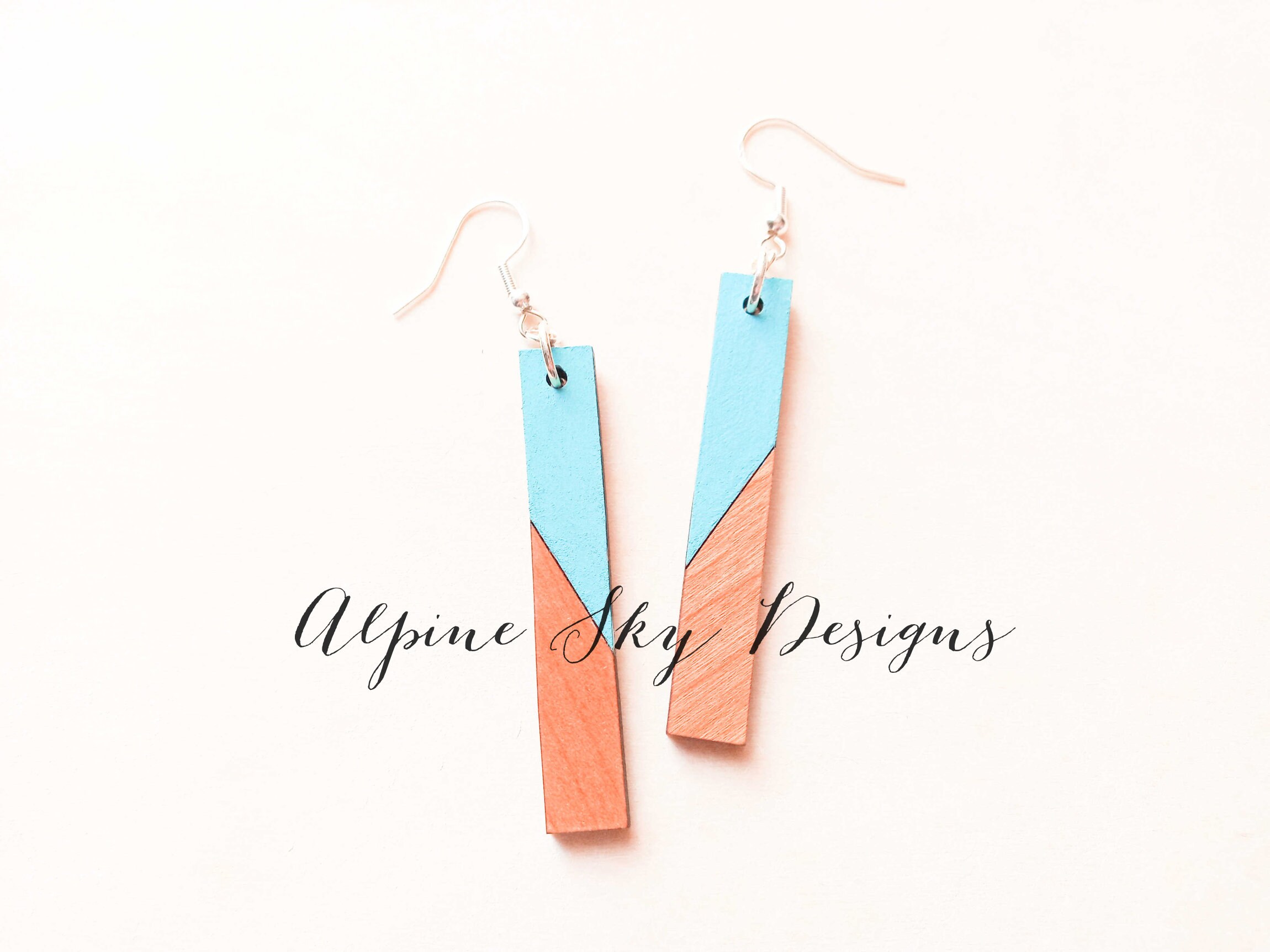 Bar Earring SVG Bar Earrings SVG Glowforge Earring Files | Etsy