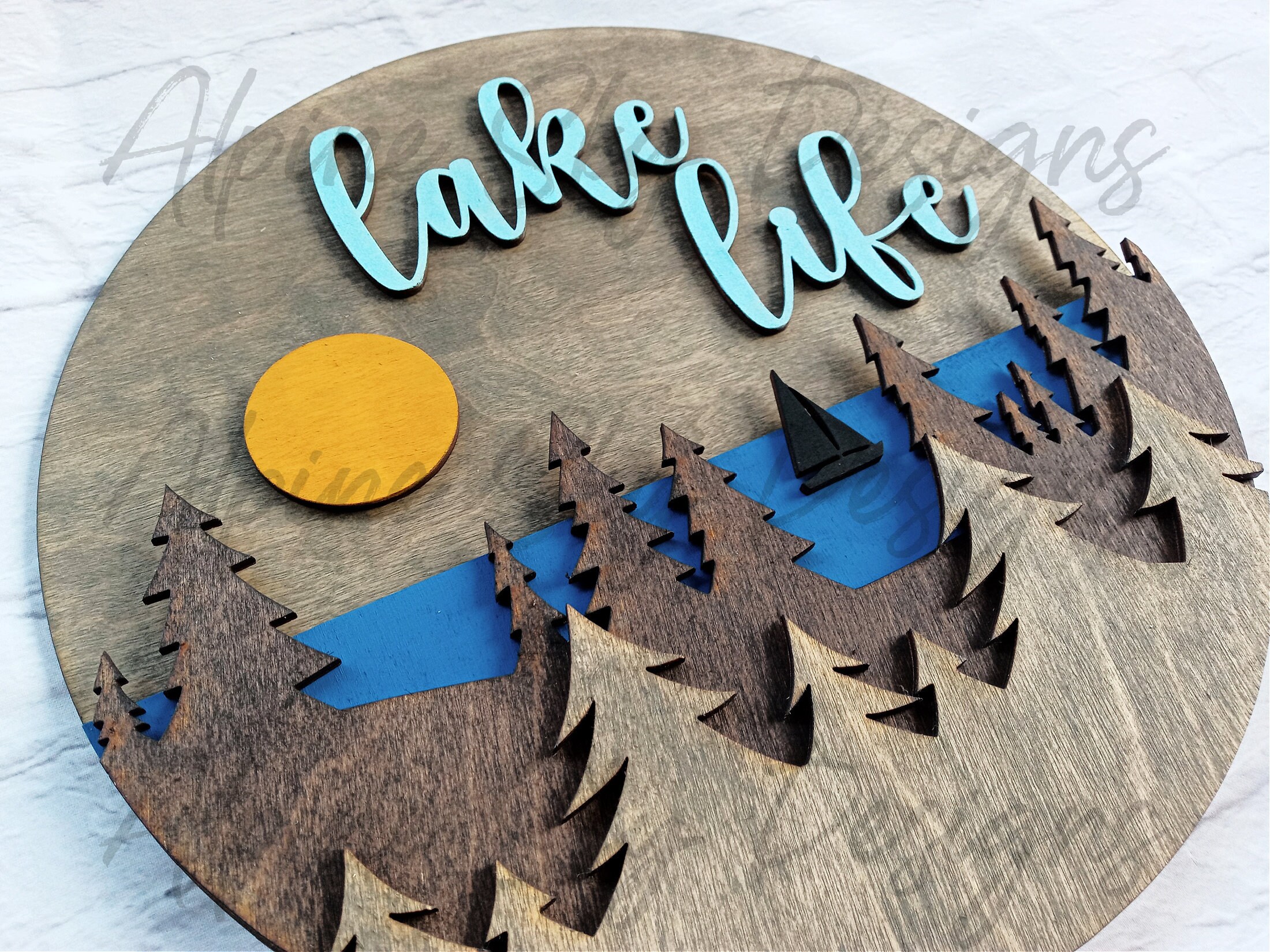 Lake Life SVG Laser Cut File for Glowforge | Laser Files | Lake SVG ...