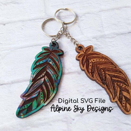 Glowforge Keychain File Glowforge Keychain SVG Files Laser - Etsy Canada