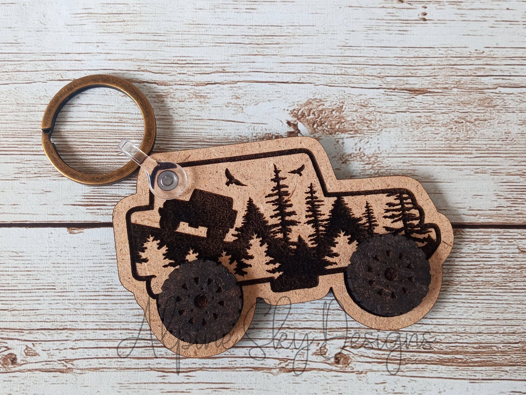 Offroad Keychain SVG 4x4 Vehicle Keychain File off Road Keychain SVG ...