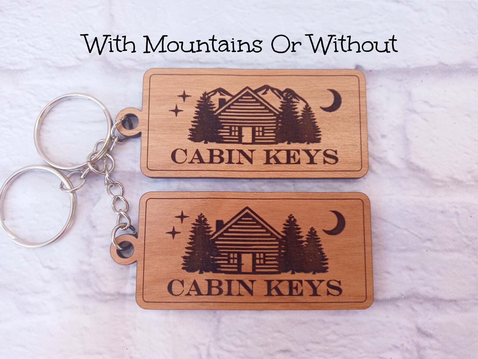 Cabin Keychain SVG File Cabin SVG Files Glowforge Cabin - Etsy