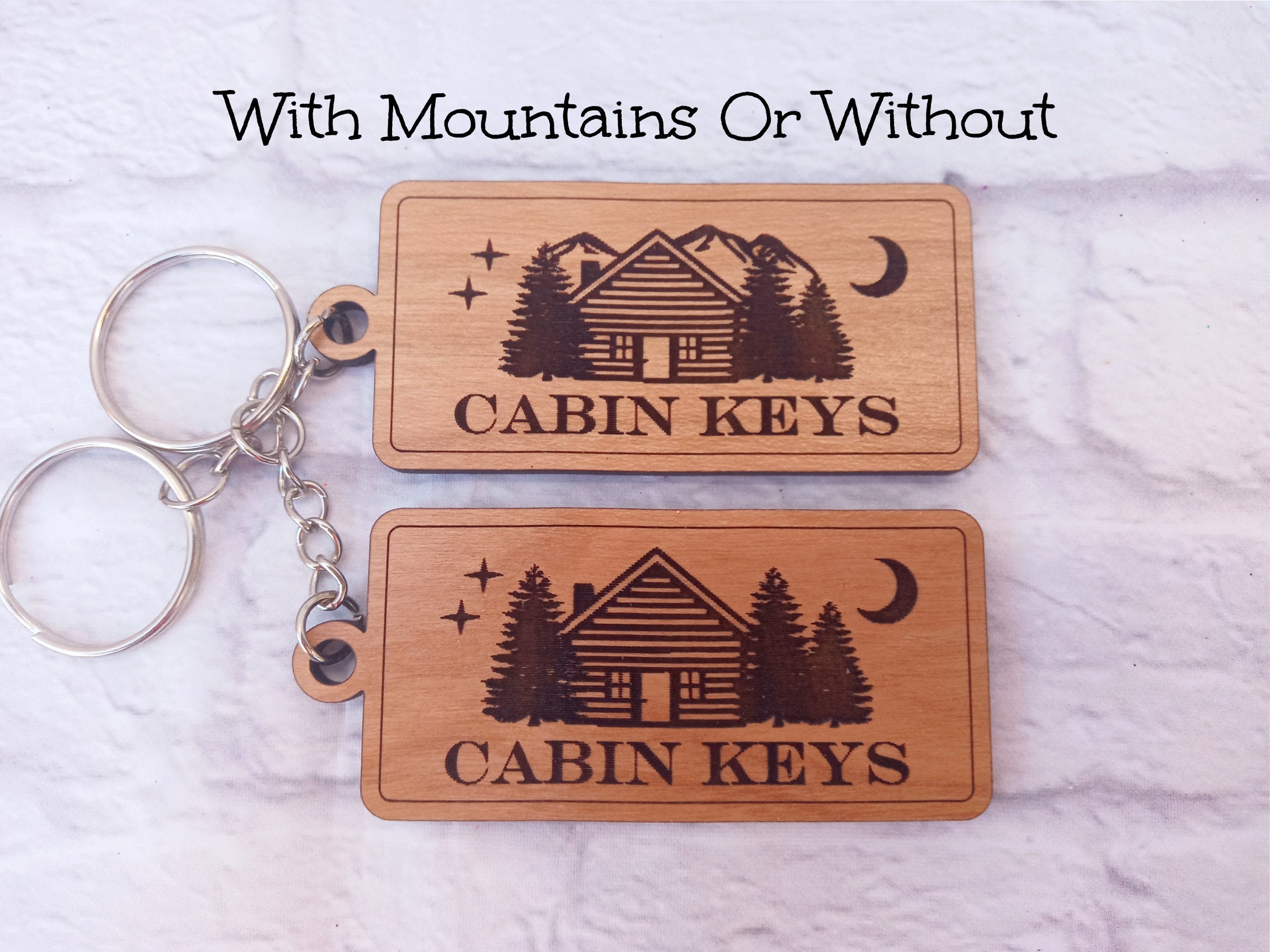 Cabin Keychain SVG File Cabin SVG Files Glowforge Cabin - Etsy