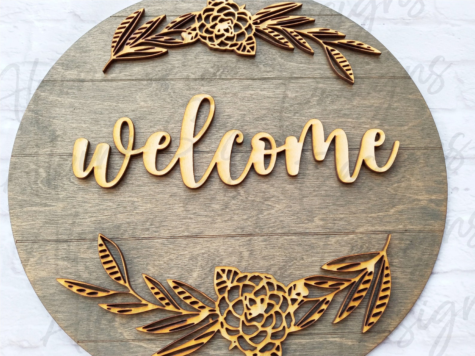 Welcome Sign SVG Glowforge Laser Files Glowforge Welcome | Etsy