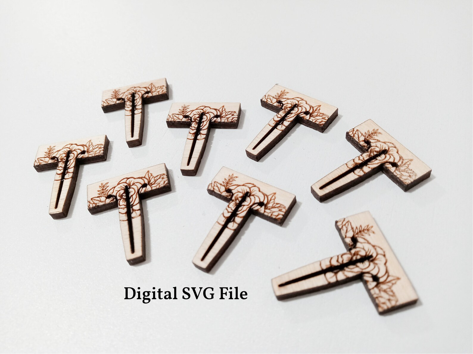 Engraved Glowforge Pins SVG Glowforge Pins File Honeycomb | Etsy