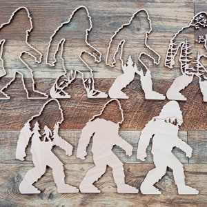 Layered Bigfoot SVG 7 Layer Bigfoot SVG File Glowforge Laser Bigfoot ...