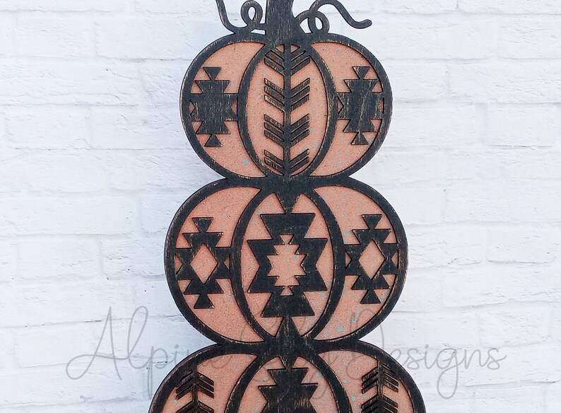 Aztec Stacked Pumpkins SVG Stacked Pumpkin SVG for Glowforge - Etsy