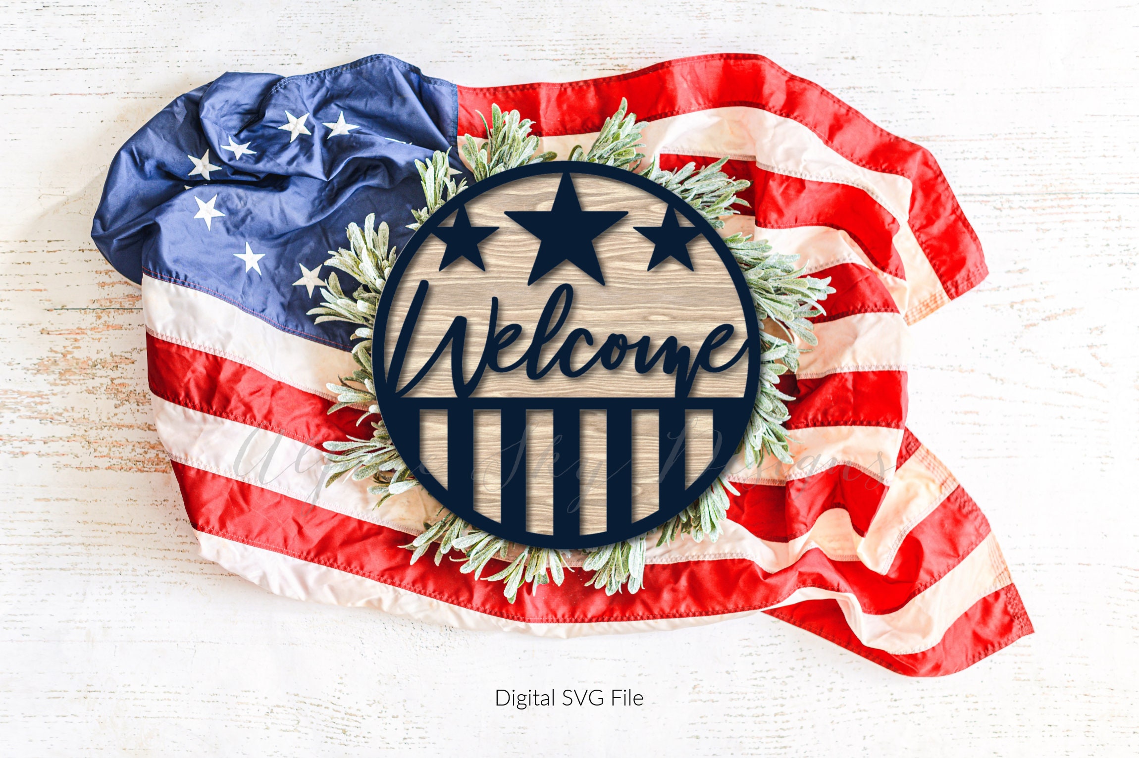 4th of July Welcome Sign SVG 4th of July SVG Files - Etsy