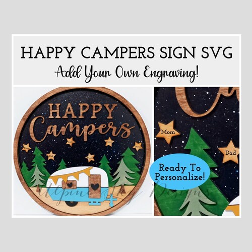Camper Door Sign Svg Laser Cut Files Camping Svg Camping Etsy Canada