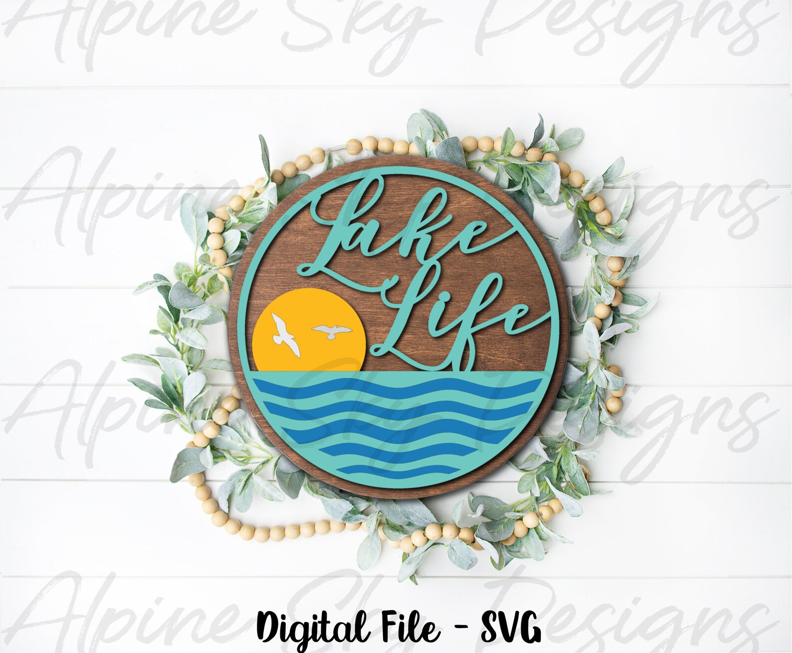 Lake Life SVG Laser Lake Life Sign SVG Glowforge File Glowforge SVG ...