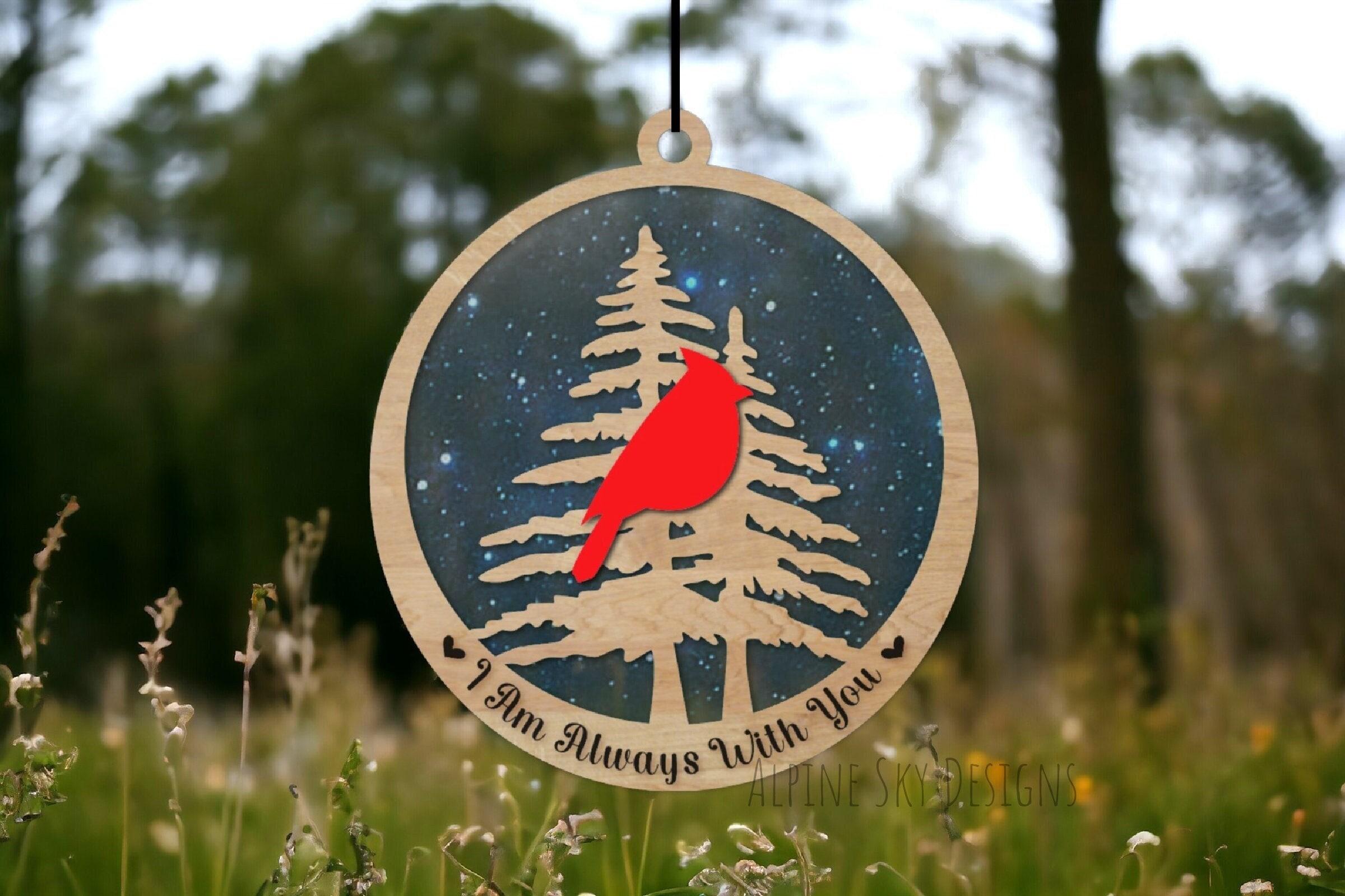 Memorial Suncatcher SVG Cardinal Suncatcher SVG for Laser Glowforge ...