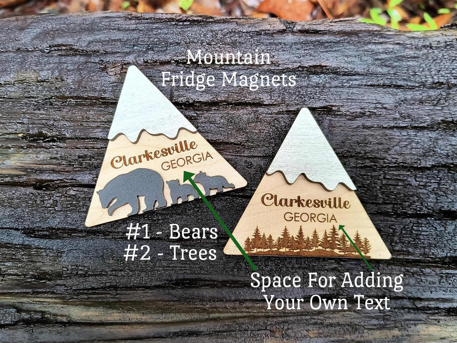 Mountain Fridge Magnets SVG Mountain Magnet SVG Laser Files Glowforge ...