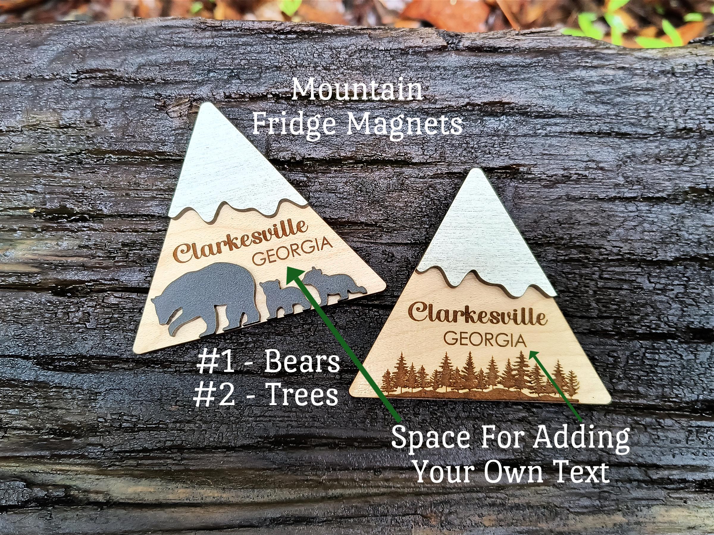 Mountain Fridge Magnets SVG Mountain Magnet SVG Laser Files Glowforge ...