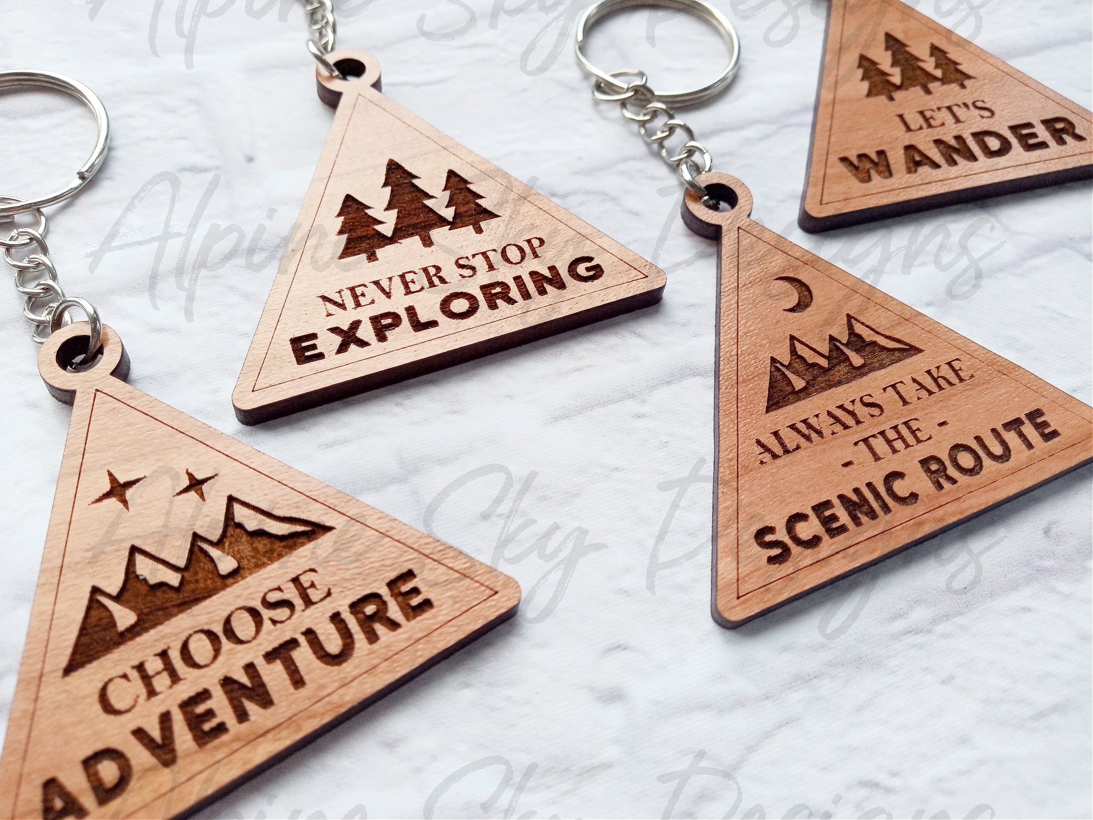 Adventure Keychain SVG Glowforge Keychain Files Key Chain - Etsy