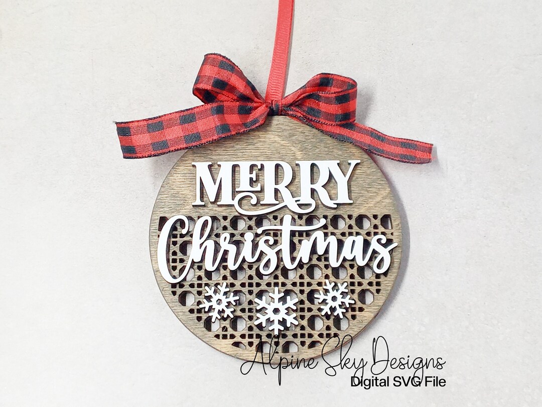 Rattan Ornament SVG | Rattan Christmas Ornament SVG | Snowflake ...