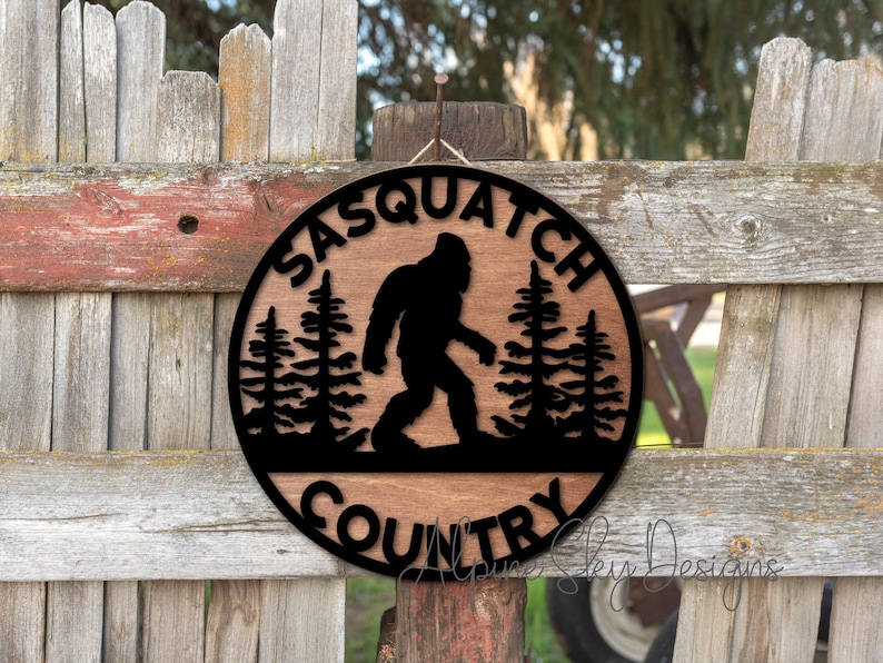 Sasquatch Country Sign SVG | Sasquatch Sign SVG | Sasquatch SVG Files ...