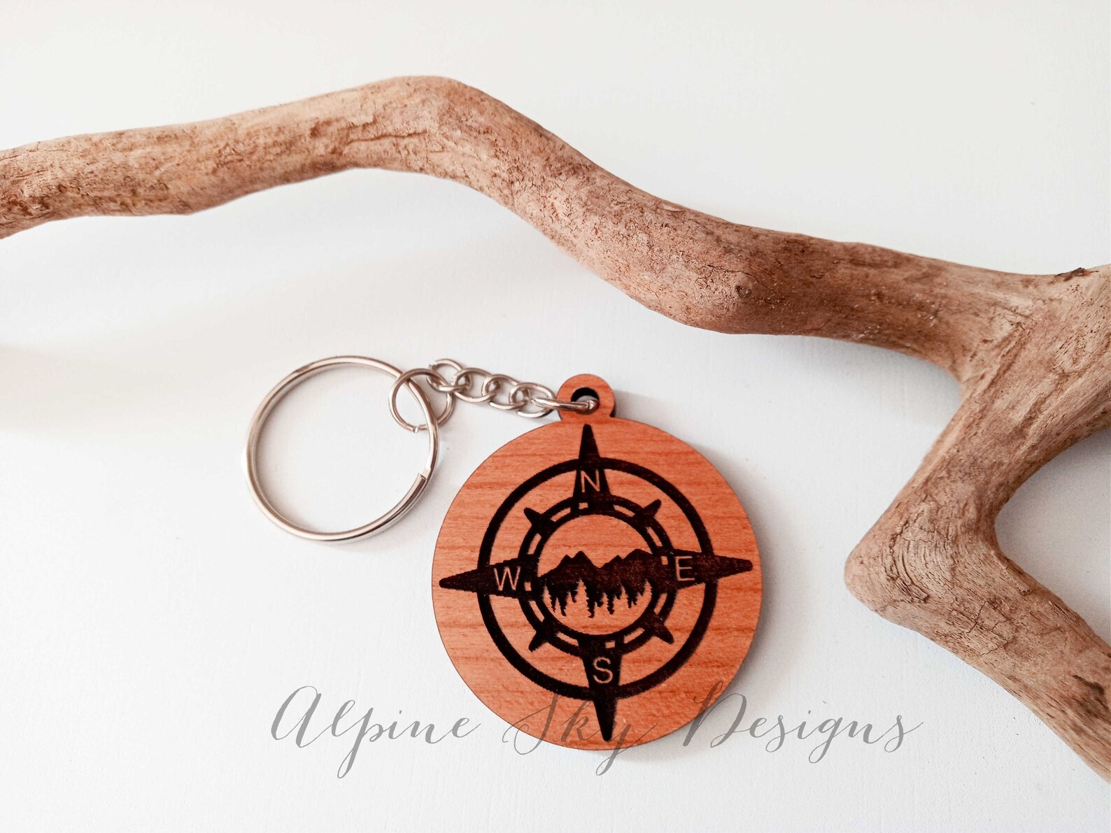 Compass Keychain SVG Keychain SVG Files Compass SVG | Etsy