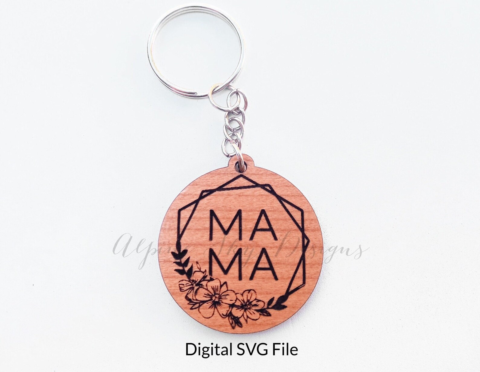 MAMA Keychain SVG | Mama Keychain Laser SVG | Wristlet Keychain Svg ...