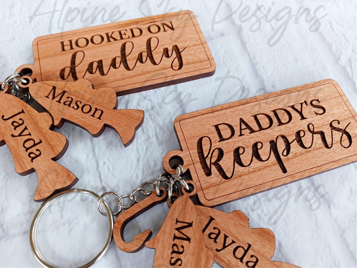 Glowforge Keychain File Glowforge Fathers Day Files - Etsy