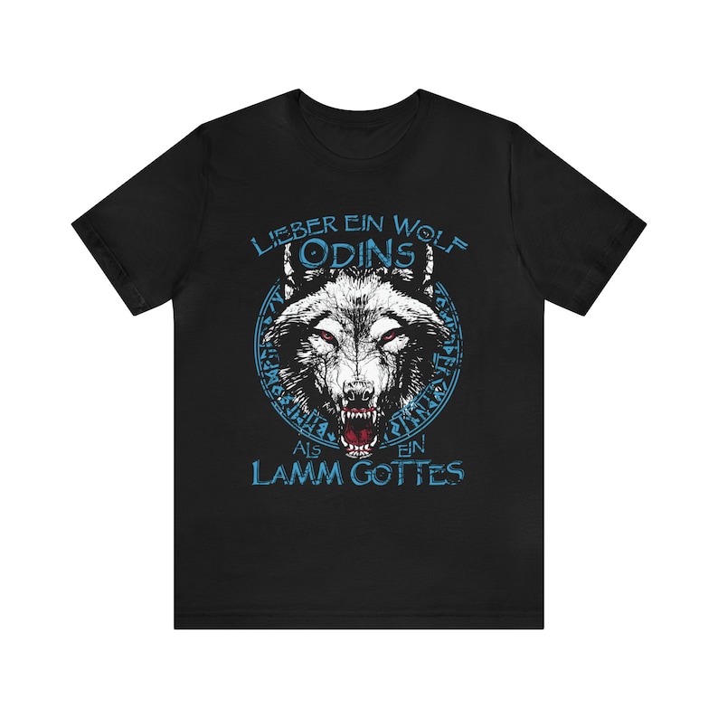 Lieber Ein Wolf Odins Als Ein Lamm Gottes Viking Tshirt Walhalla Wolf ...