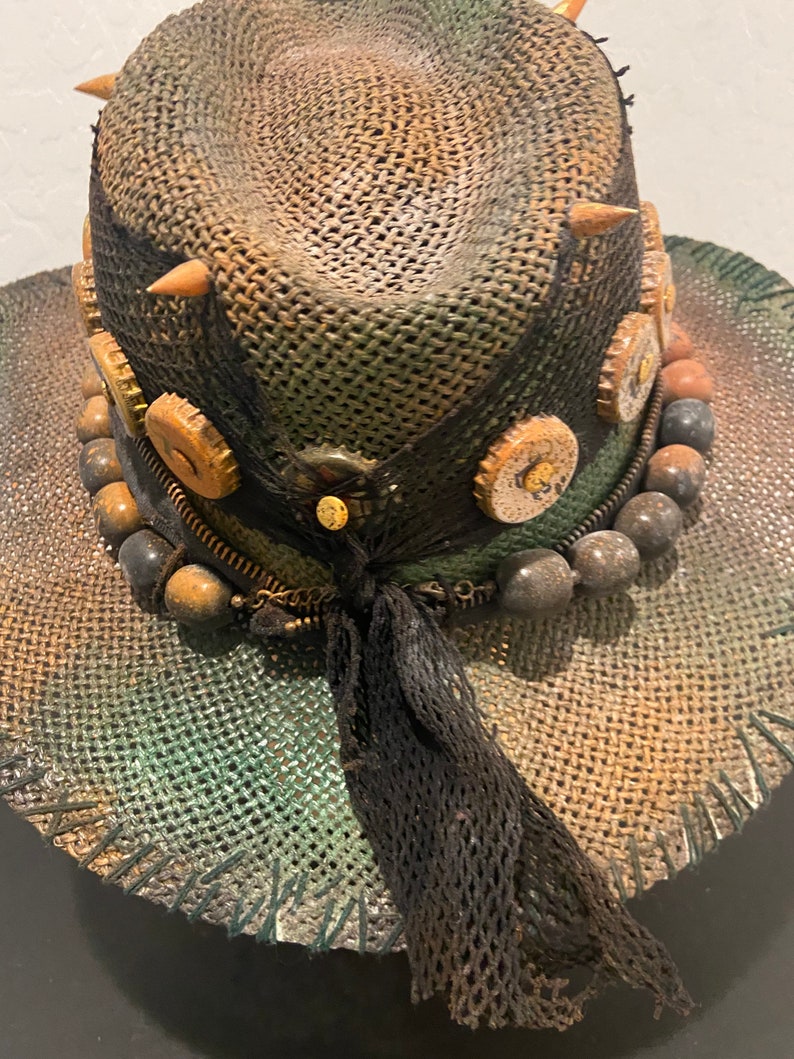 Post Apocalyptic Hat Bottle Caps and Spikes Mad Max Style - Etsy