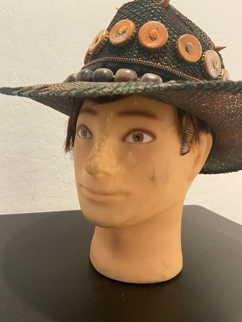 Post Apocalyptic Hat Bottle Caps and Spikes Mad Max Style - Etsy