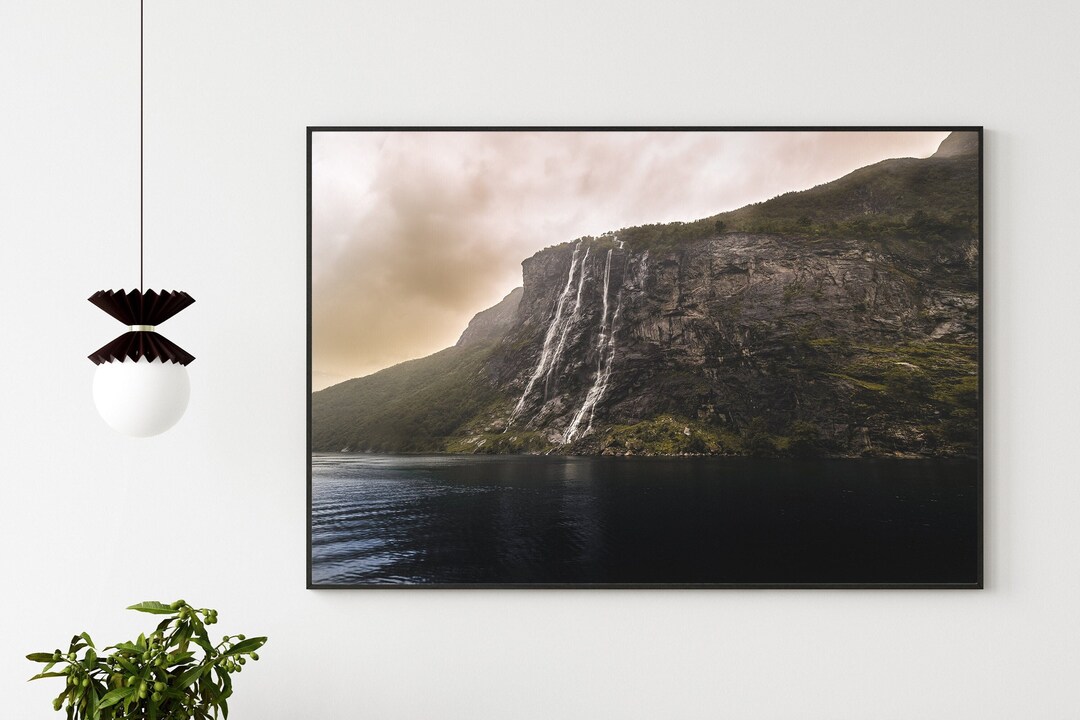 Geiranger Fjord Wall Art, Geiranger Poster, Geiranger Canvas, Norway ...