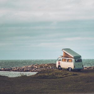Campervan Poster, Campervan Print, Campervan Wall Art, Camping Poster ...