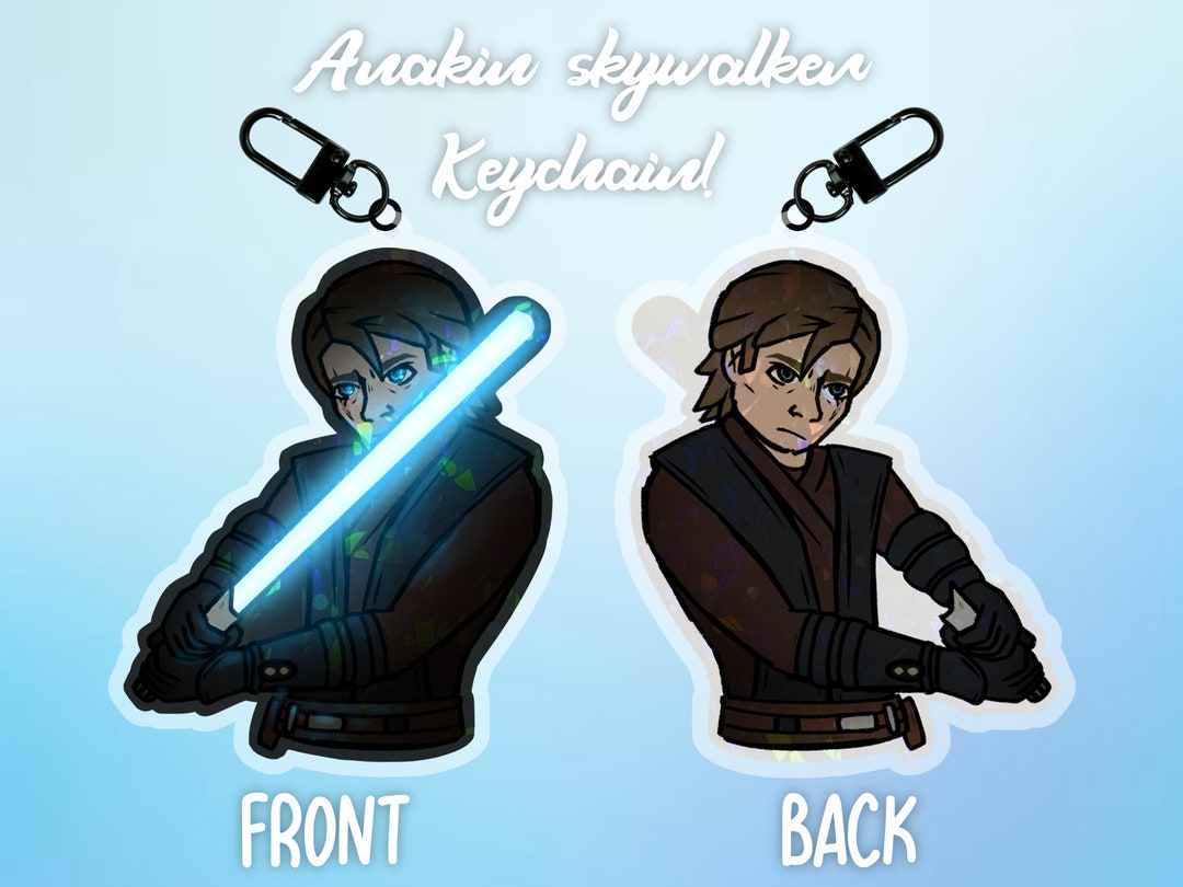 Anakin Skywalker Holographic Keychain Star Wars: the Clone Wars - Etsy